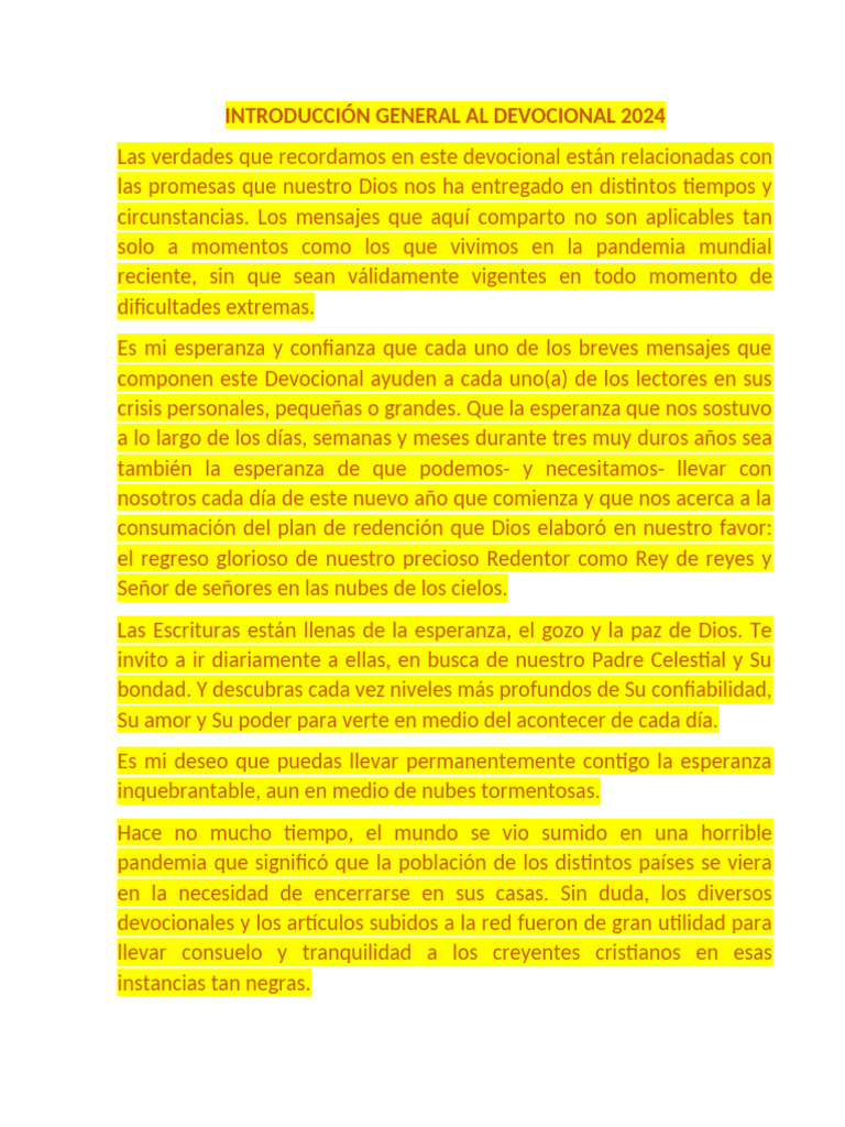 DEVOCIONAL 2024 Marcelo Carvajal | PDF | Livro do Êxodo