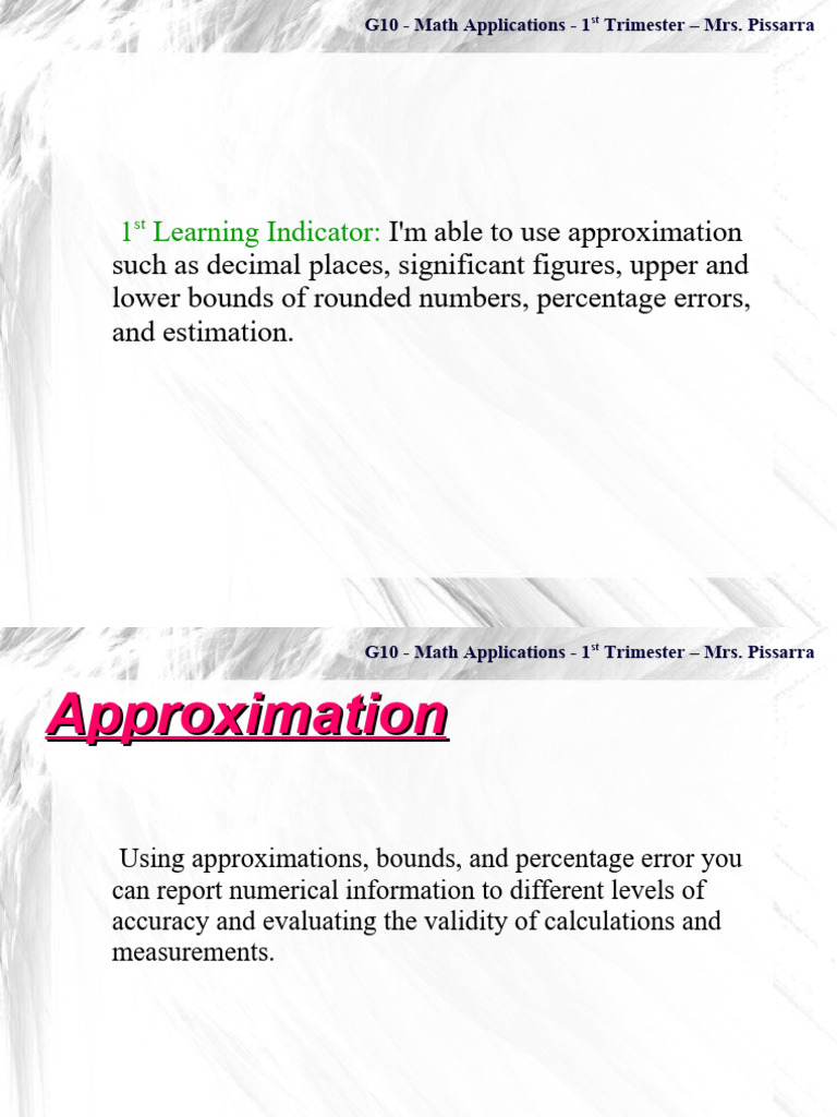 Approximation Part1 | PDF