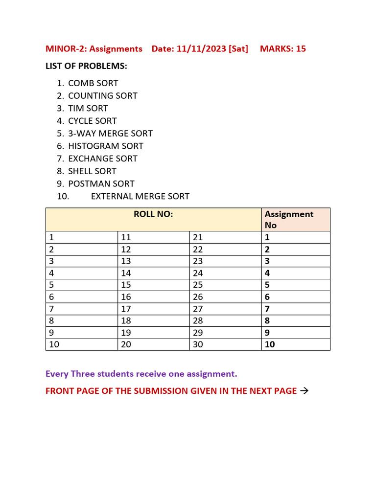 Assignments_2023 | PDF