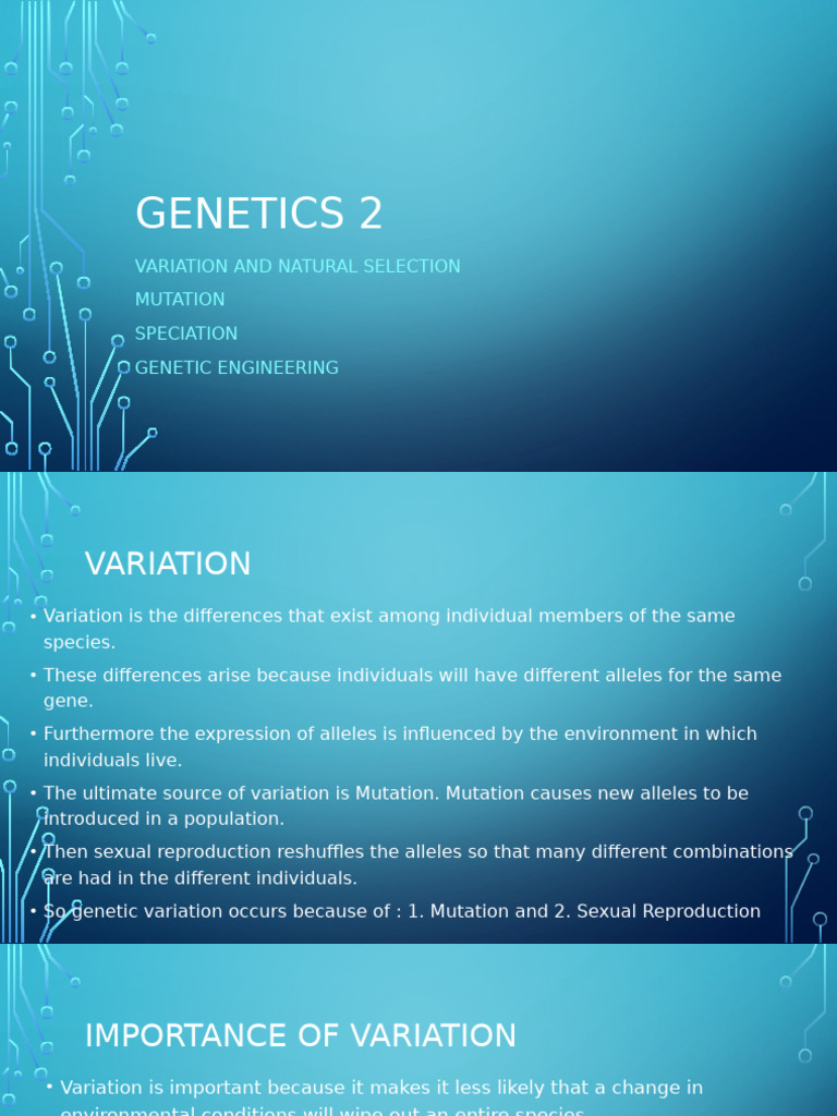 Genetics 2 | PDF