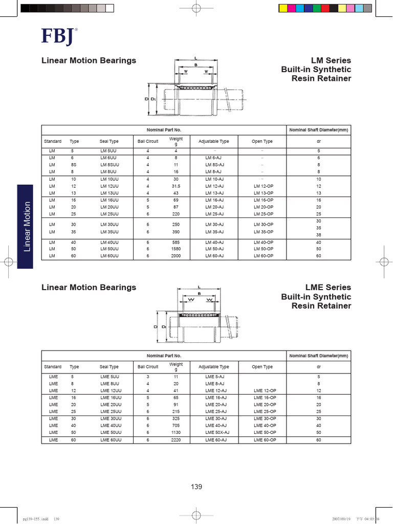 Linear Motion Bearings | PDF