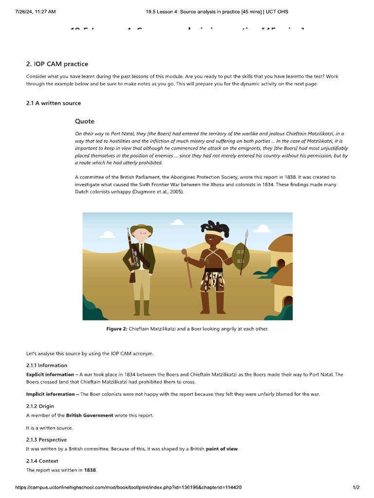 IOP CAM practice | PDF