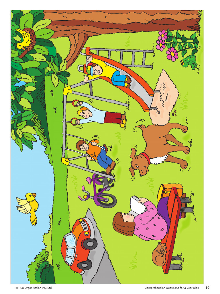 PLD Organisation Pty. Ltd. Comprehension Questions For 4 Year Olds | PDF