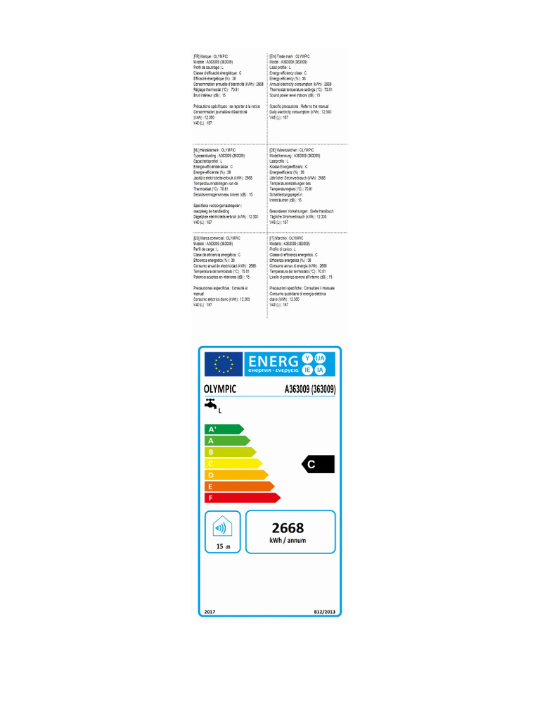 Olympic HM 100l | PDF