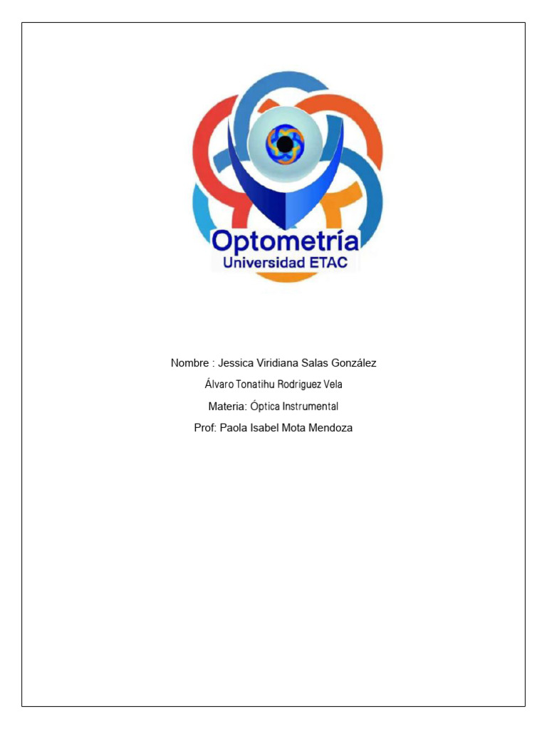 Instrumentos en Óptica Instrumental | PDF | Ojo humano | Oftalmología