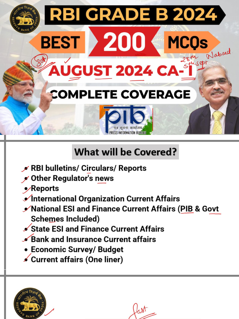 Affairs Mind Best 200 MCQs August 2024 (Part 1) | PDF