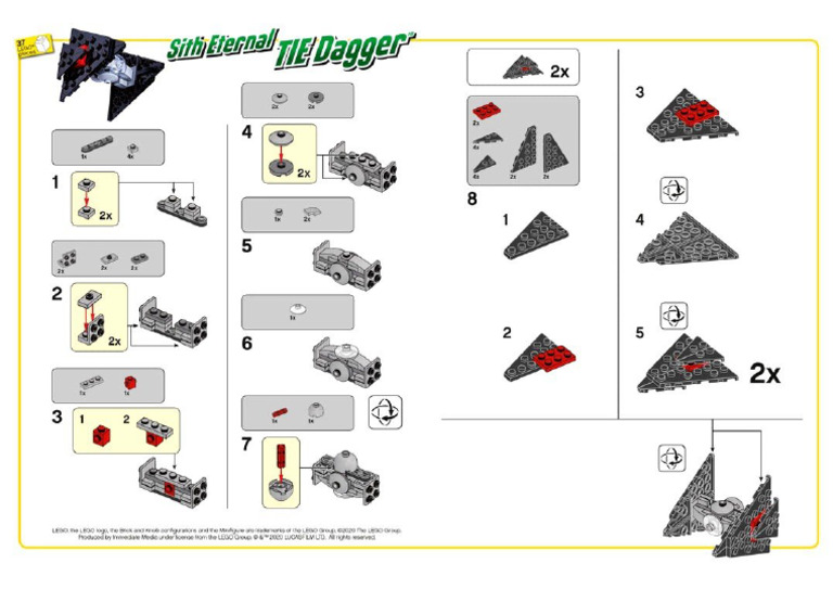 Lego Sith Eternal TIE Dagger | PDF