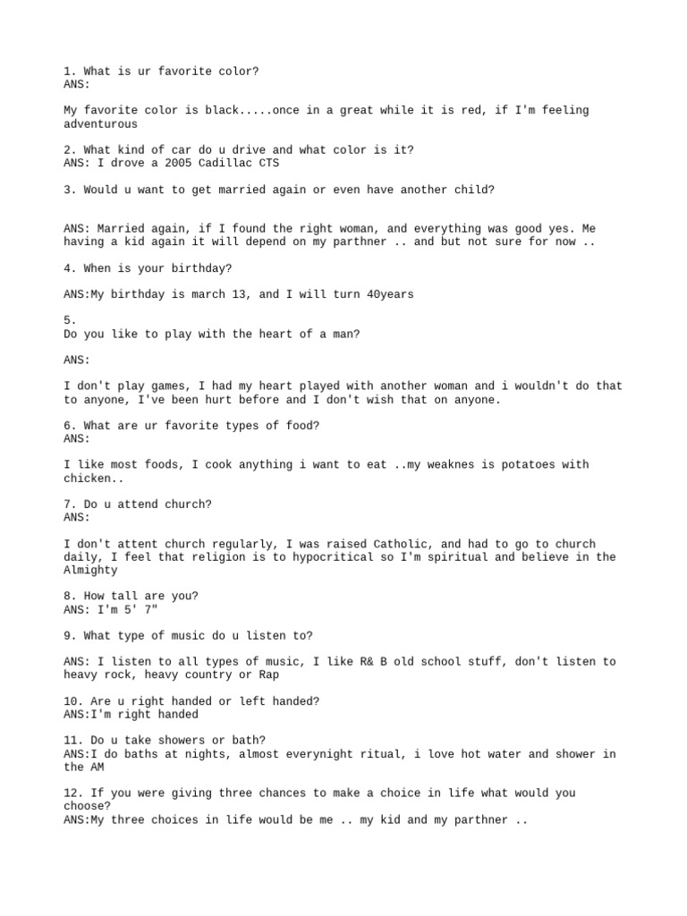 Question and Answers | PDF