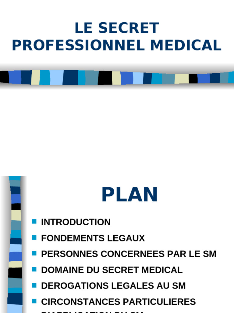 Le Secret Professionnel Medical | PDF