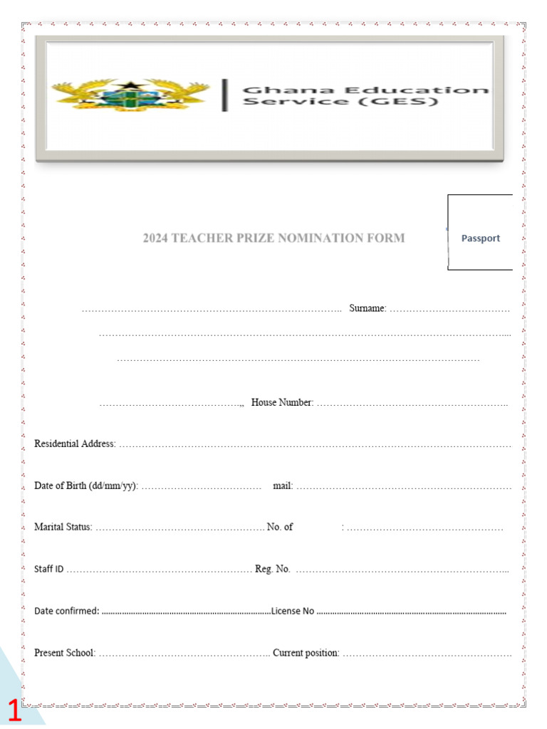 TP Nomination form 2 | PDF