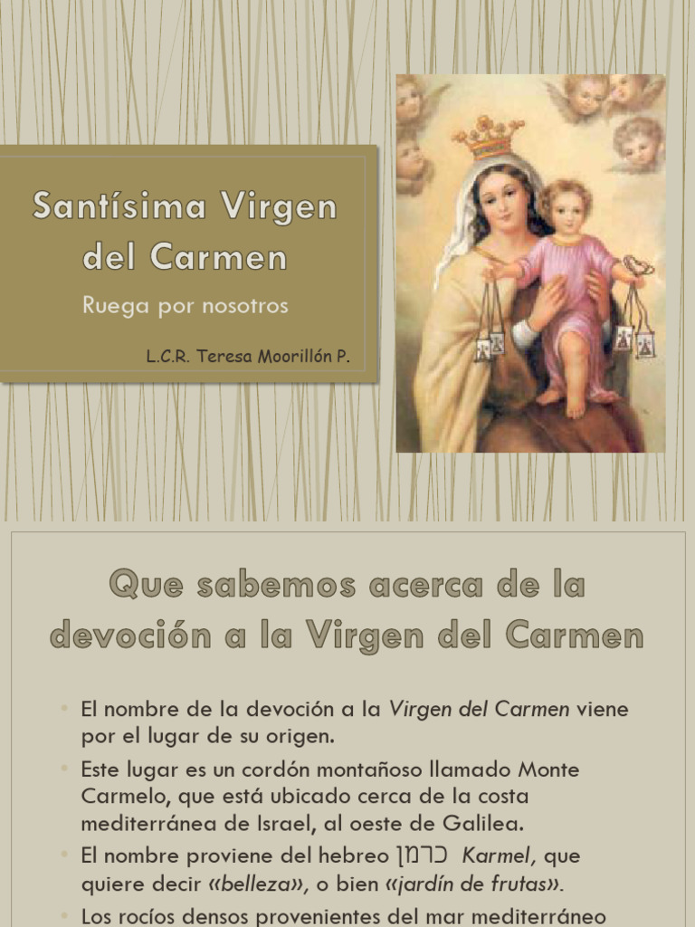 Santísima Virgen del Carmen | PDF