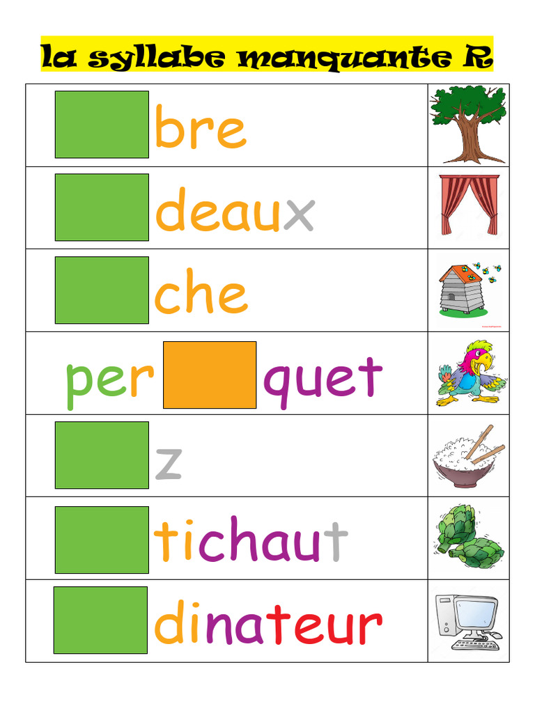 01 La Syllabe Manquante R | PDF