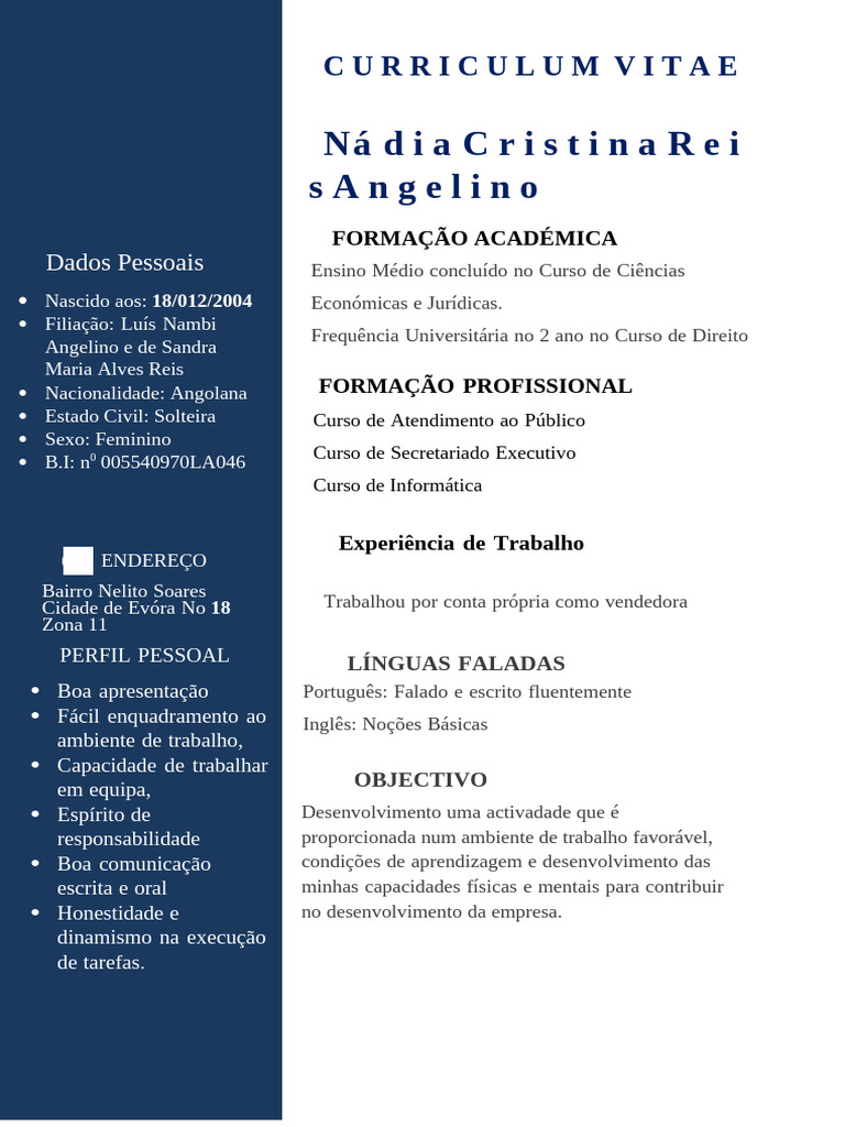 Nadia CV | PDF