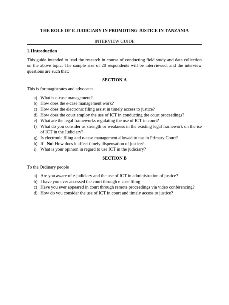 Interview Guide | PDF