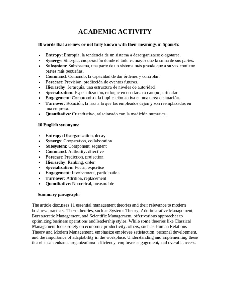 Academic Activity | PDF