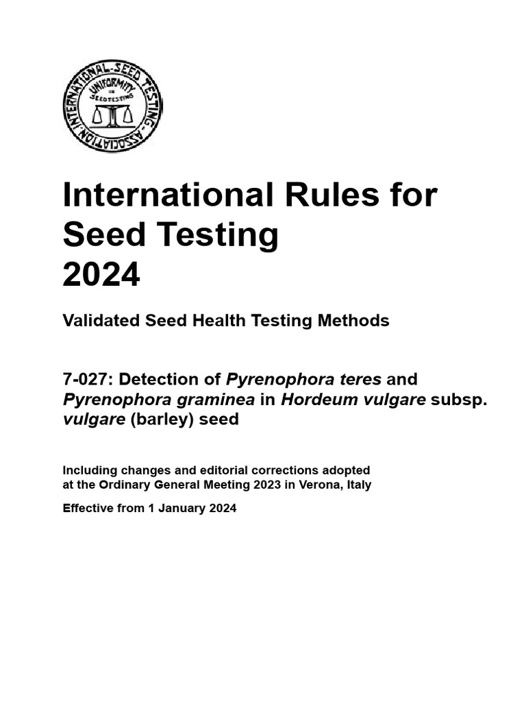 7 027 Detection of Pyrenophora Teres and Pyrenopho 8 | PDF