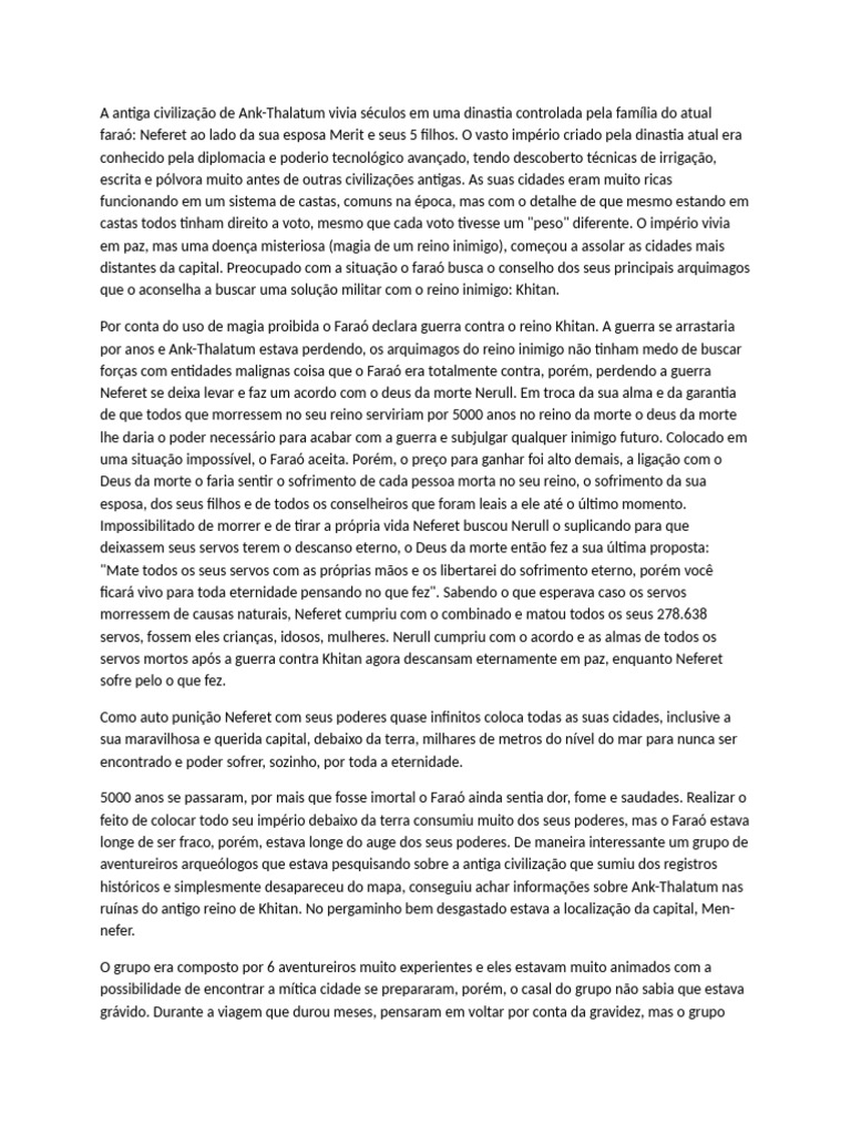 Backstory Ramsés | PDF