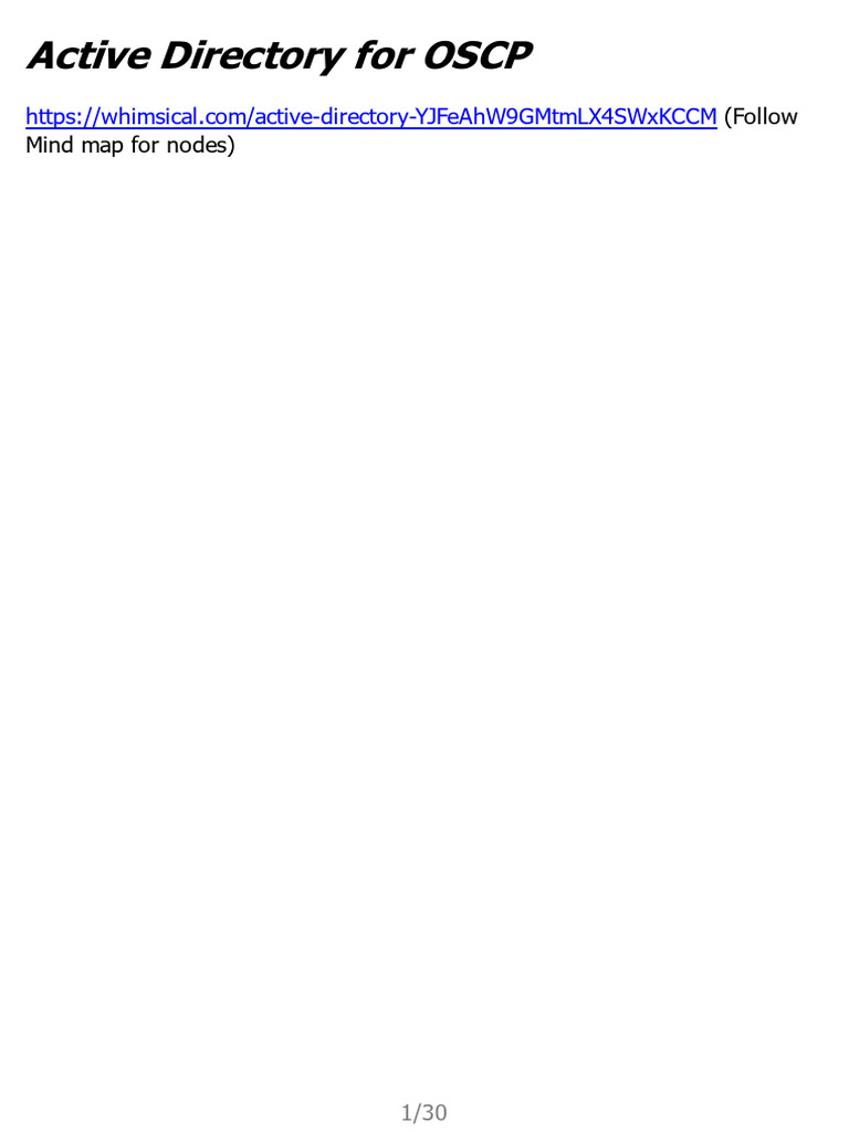 OSCP Active Directory | PDF