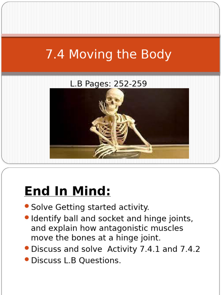 7.4 Moving The Body | PDF