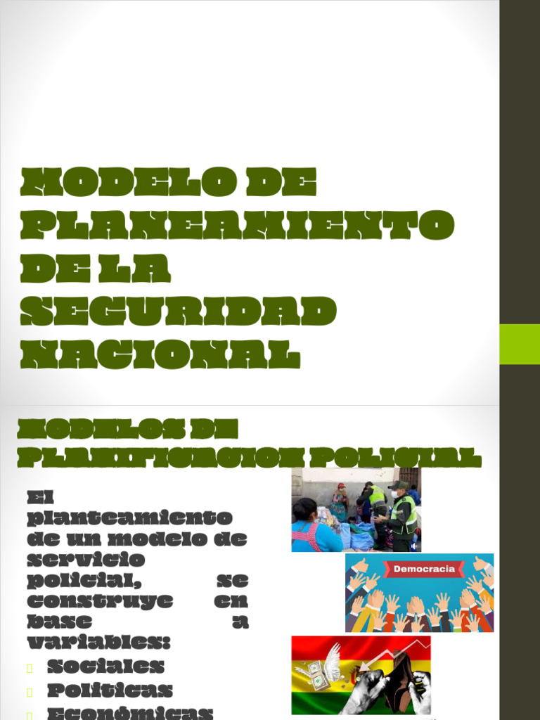 Elaboraci-N de Estrategias. Modelo de Planeamiento de Seguridad Nacional | PDF