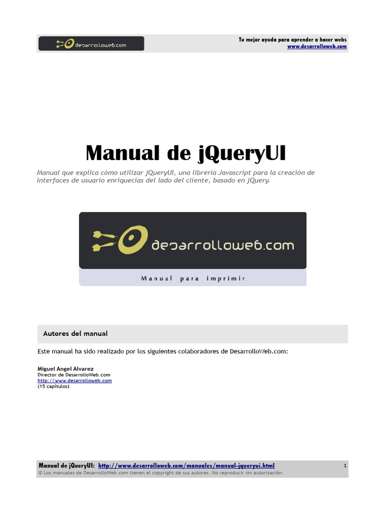 Manual Jquery Ui | PDF