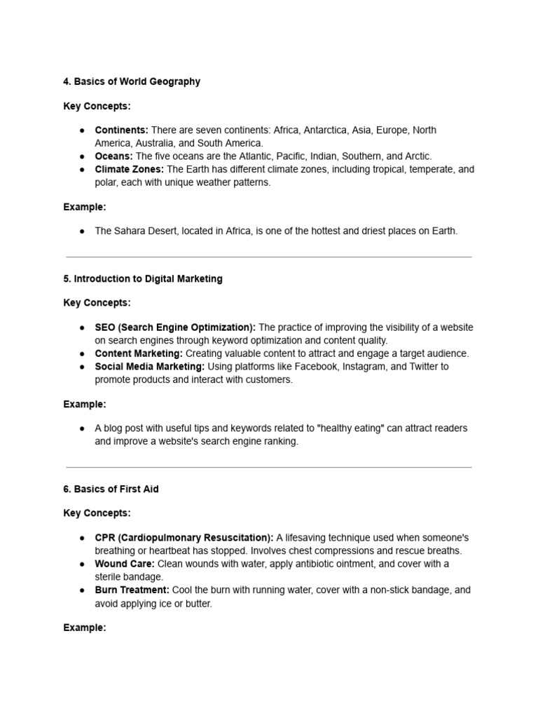 Basics of World Geography | PDF