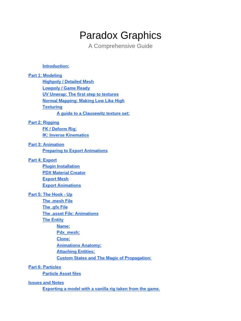 The Great Big Guide To EVERYTHING Paradox Graphics | PDF