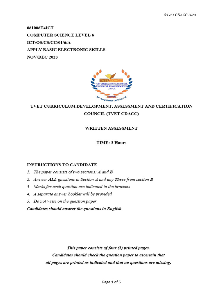 6-Apply Basic Electronic Skills | PDF