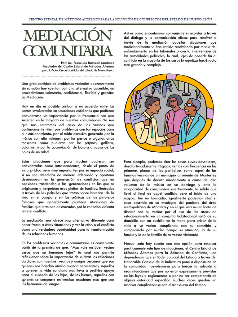 6 Mediación Comunitaria | PDF