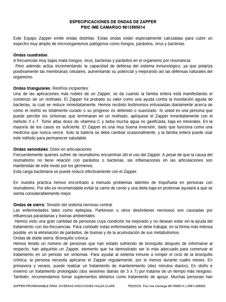 Manual Zapper | PDF | Microbiology | Diseases And Disorders