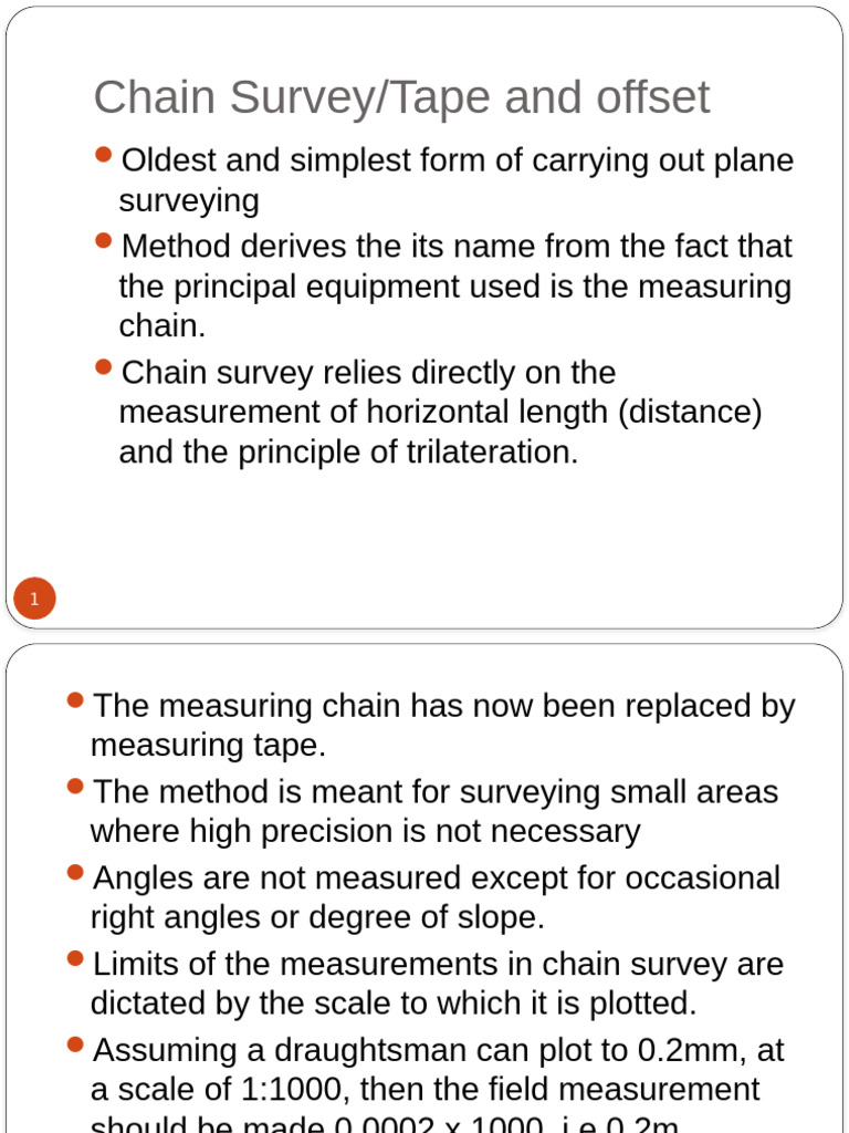 Chain Survey Techniques and Procedures | PDF | Surveying | Computers