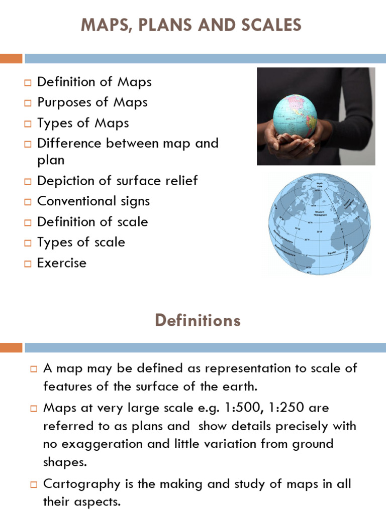Lecture 2 - Maps and Scales | PDF | Map | Teaching Methods & Materials