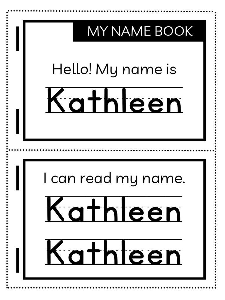 Back To School Name Tracing Practice Worksheets For Kindergarten PDF | PDF