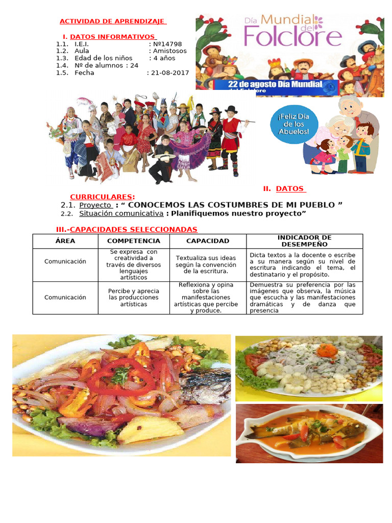 Planificacion Del Proyecto El Folklore | PDF