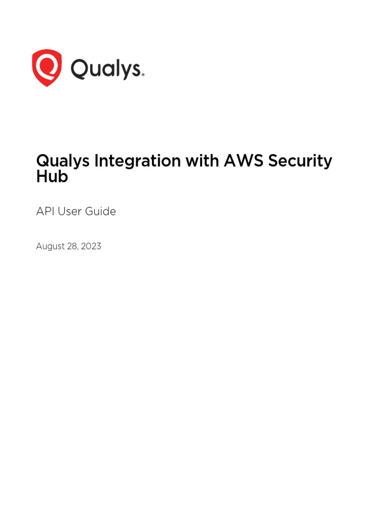 Qualys Aws Cloud Integration Api User Guide | PDF