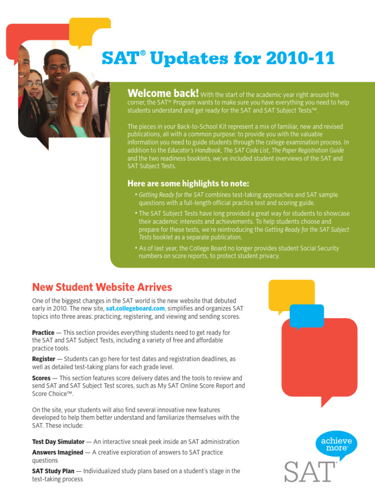 Sat Counselor Resource Guide | PDF | Sat