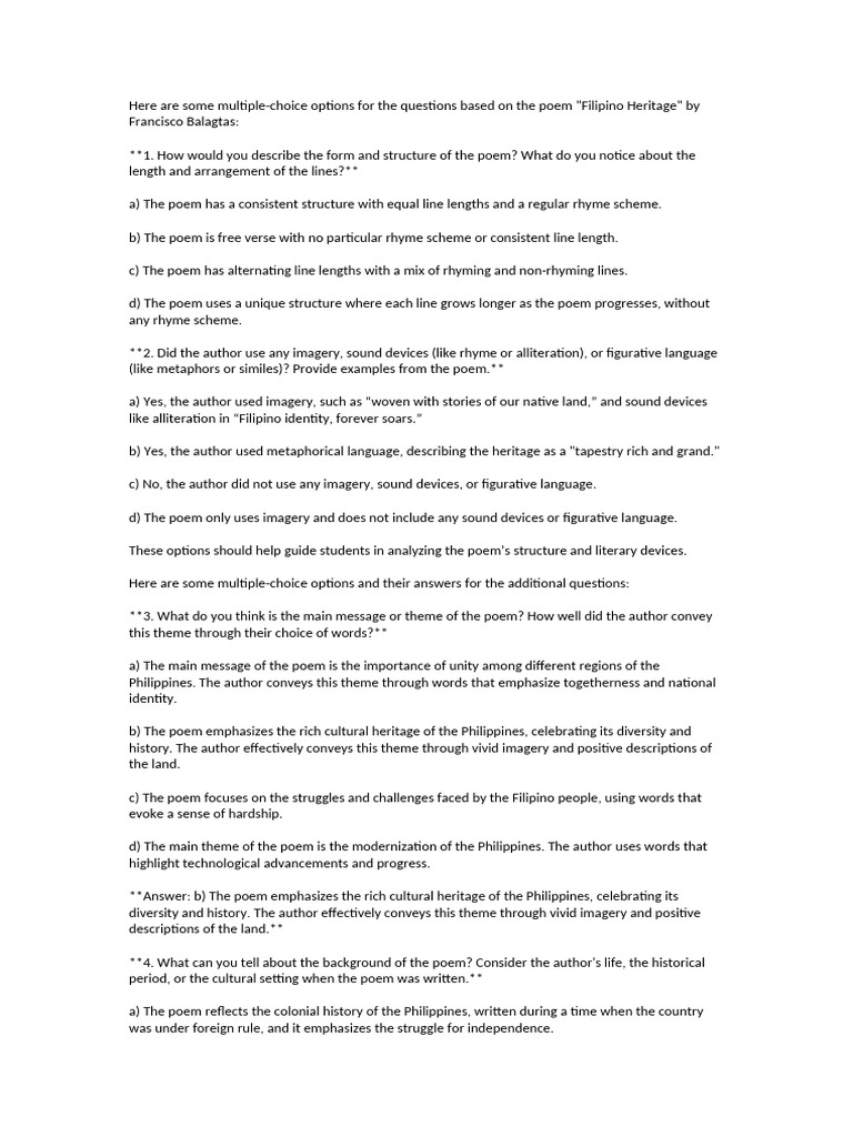 Filipino Heritage | PDF