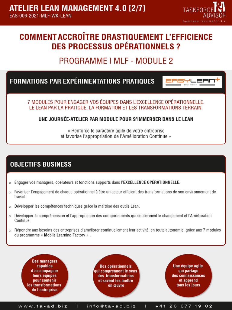 T&A-MLF-2 Bases Du Lean 1.0 | PDF