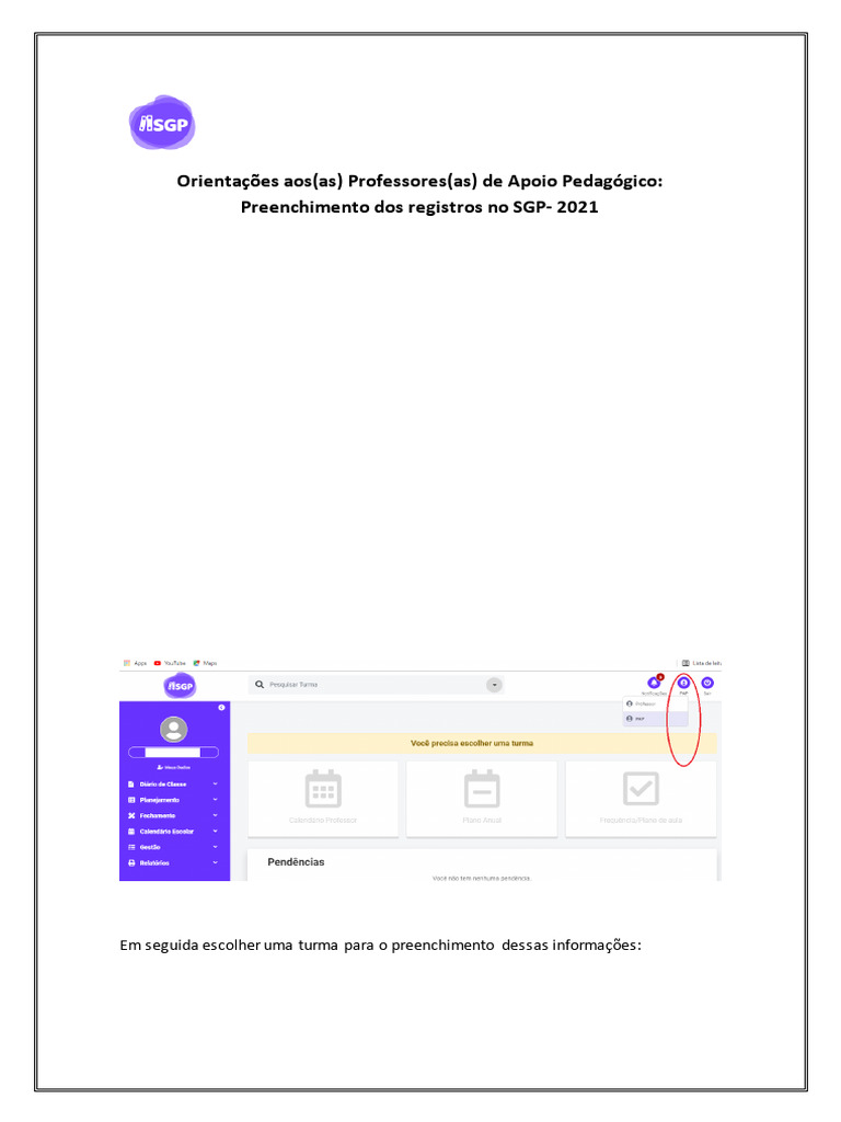 Orientacoes Sobre o Preenchimento Do SGP 1 | PDF
