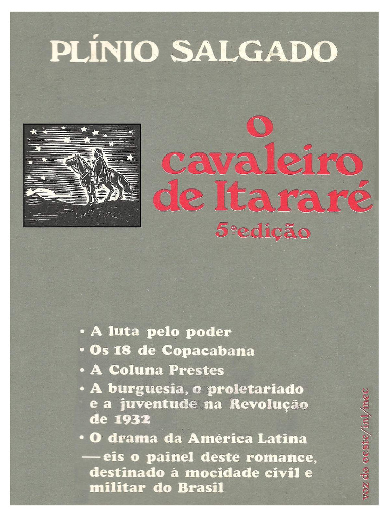 O Cavaleiro de Itararé (1933) - Plínio Salgado | PDF