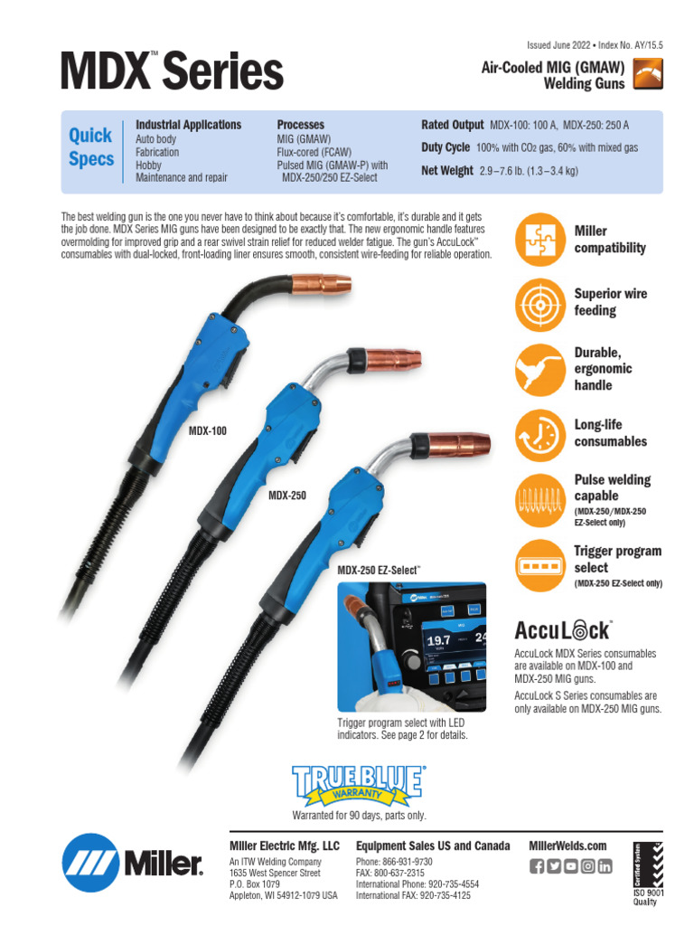 Ficha técnica antorchas MDX | PDF