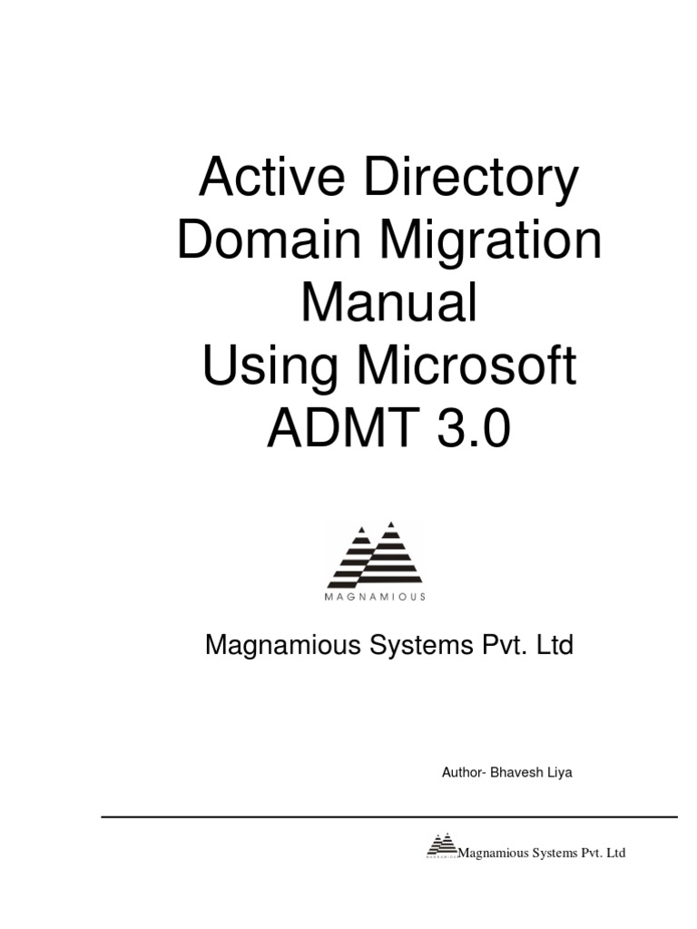 Active Directory Domain Migration Using ADMT Tool1 | PDF | Group Policy ...