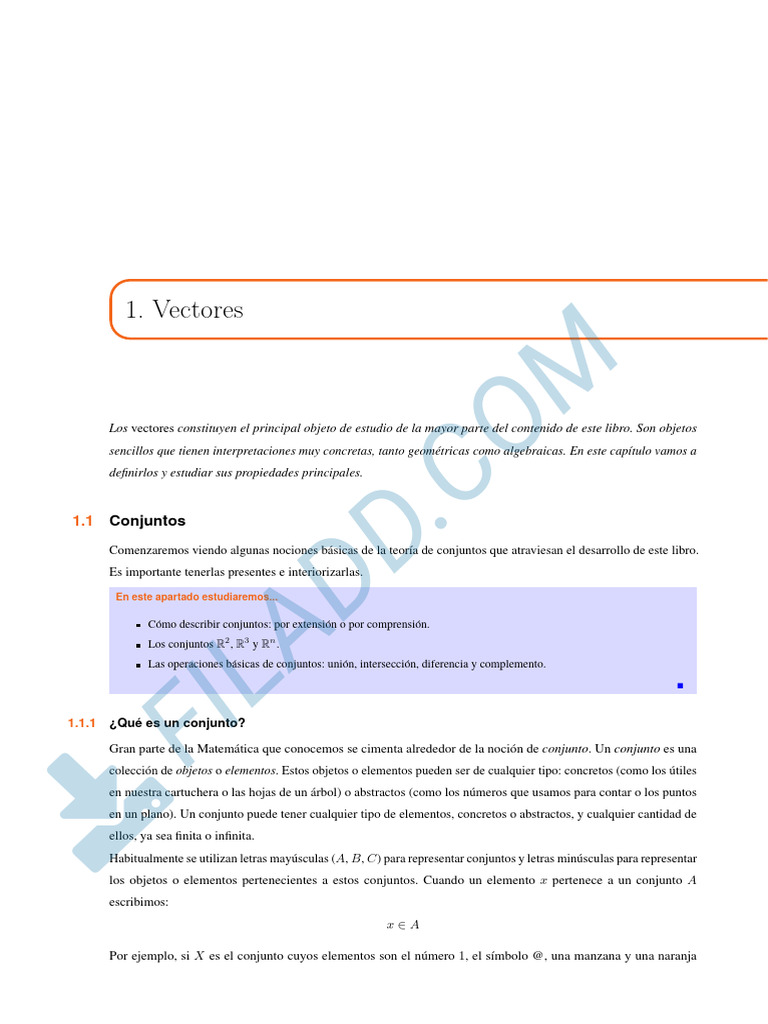 Algebra Vectores Pdf
