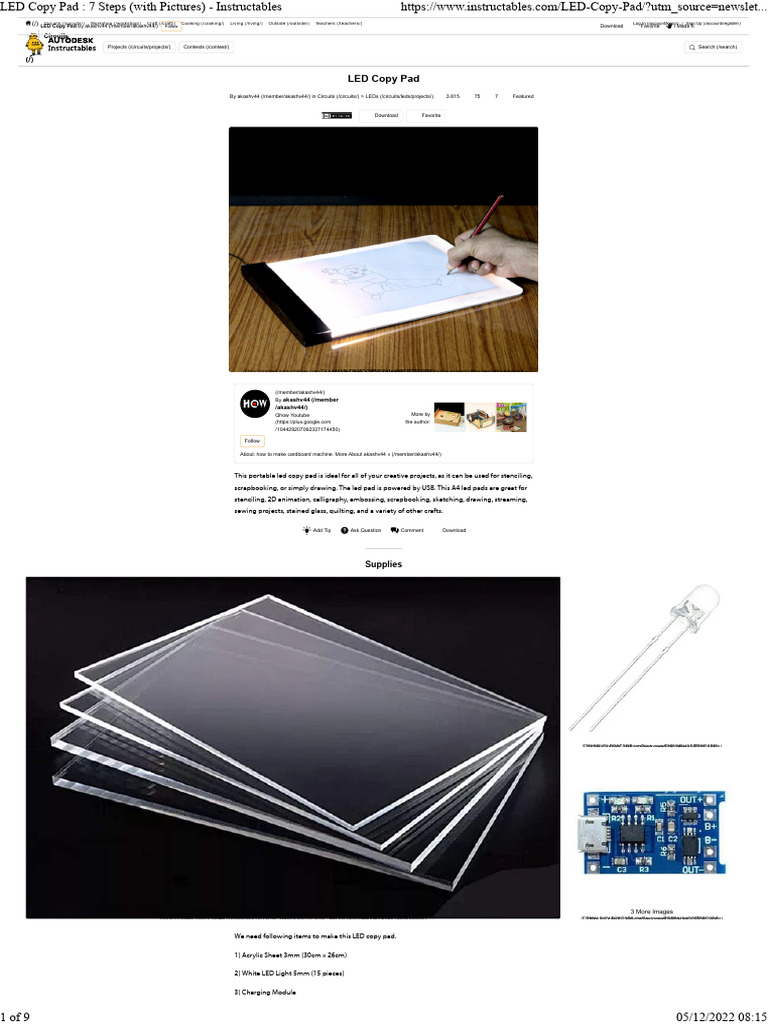 LED Copy Pad | PDF