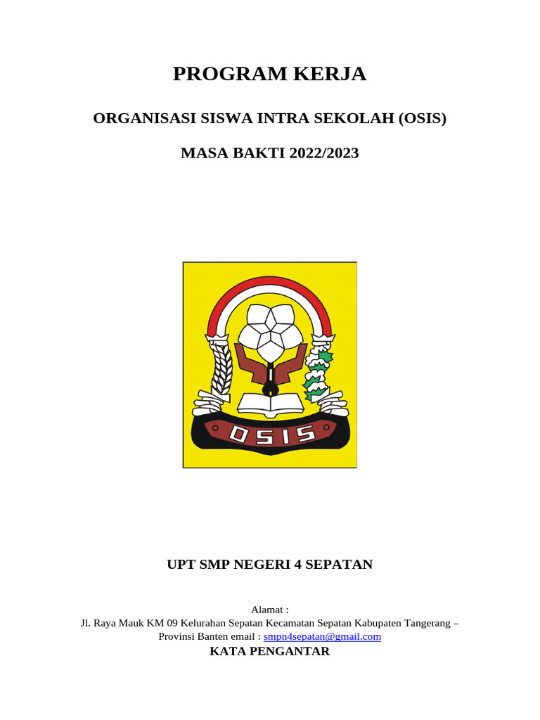 Program Kerja Osis | PDF