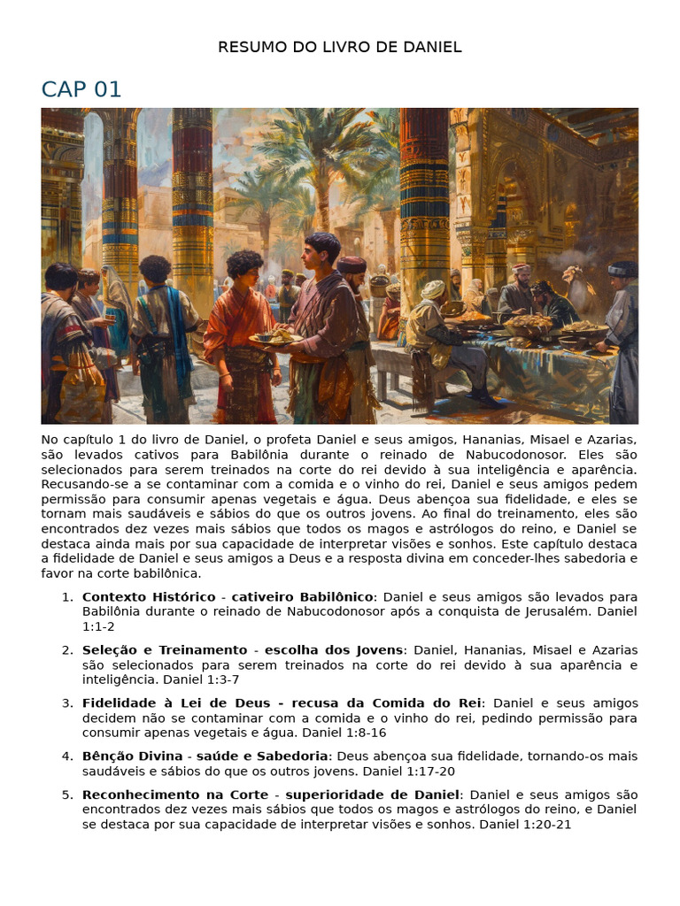 Resumo Do Livro De Daniel Pdf
