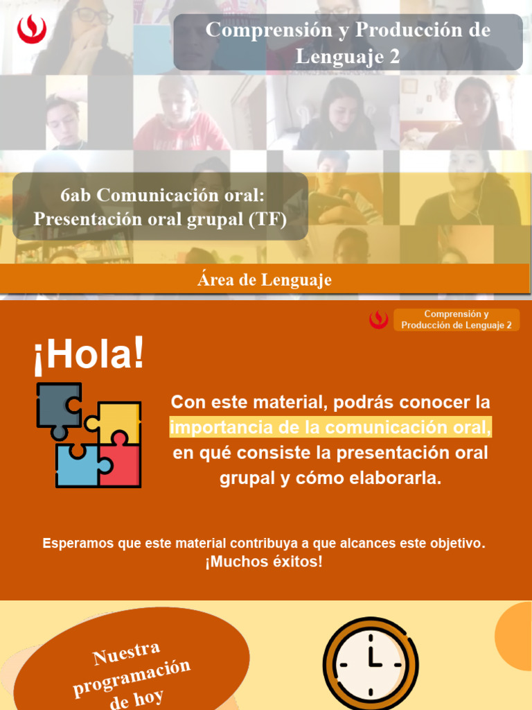 6ab Comunicación Oral 1 - Importancia y Elaboración de La Presentación ...