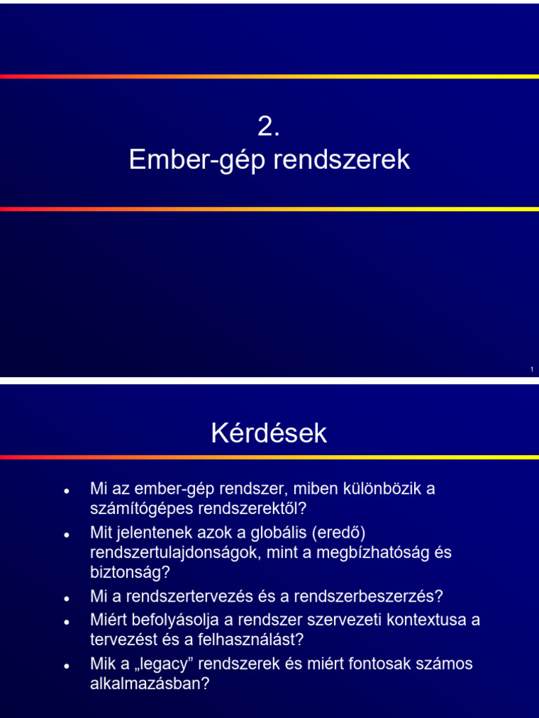 02 Ember Gep Rendszerek | PDF