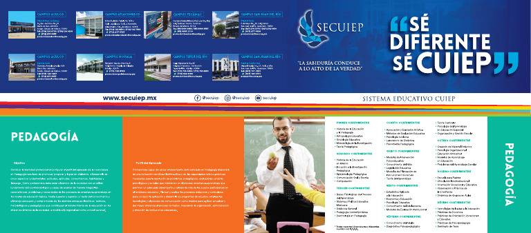 Secuiep Lic Pedagogia Esc 2017 | PDF