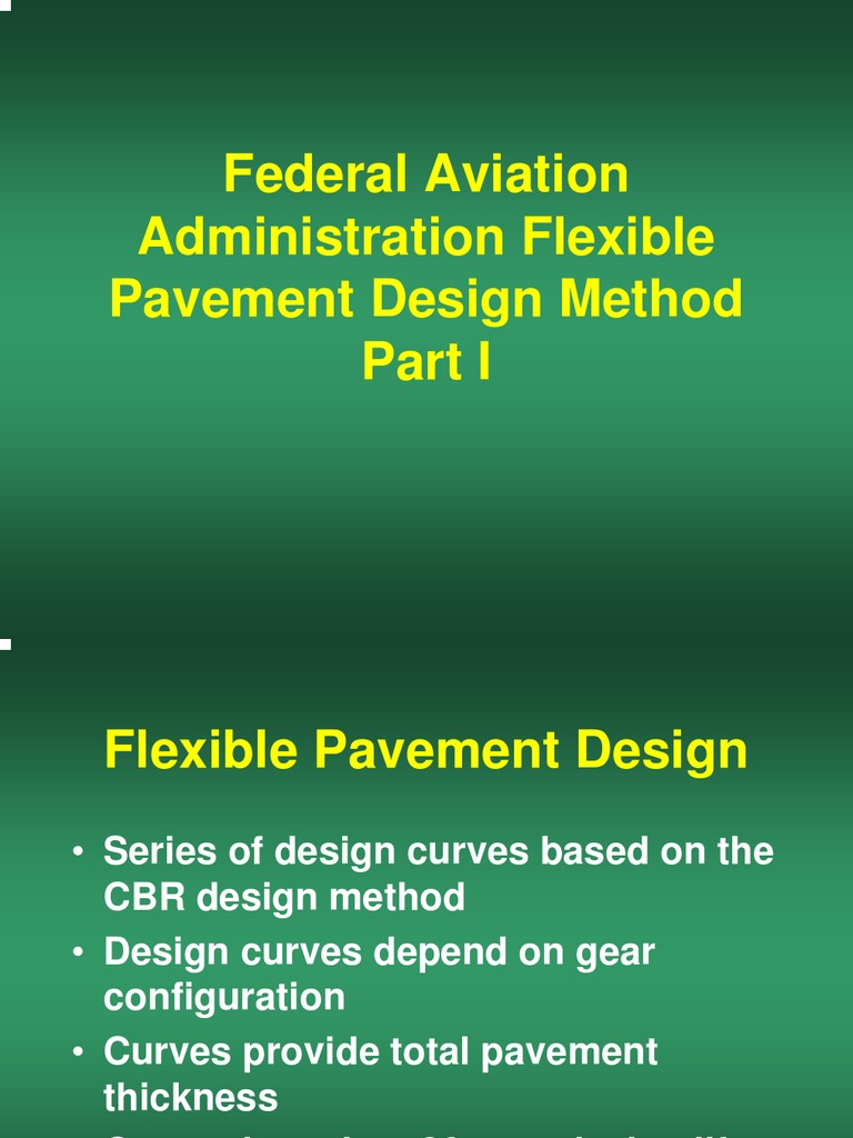 FAA Flexible Pavement Design Method Part I | PDF | Road Surface | Runway